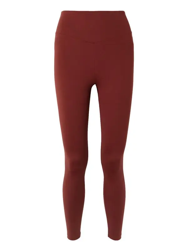 ERES Bille Embroidered Stretch-jersey Leggings - Burgundy