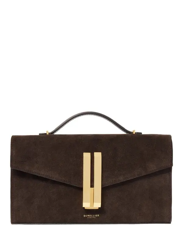 DEMELLIER The Vancouver Leather Clutch - Brown