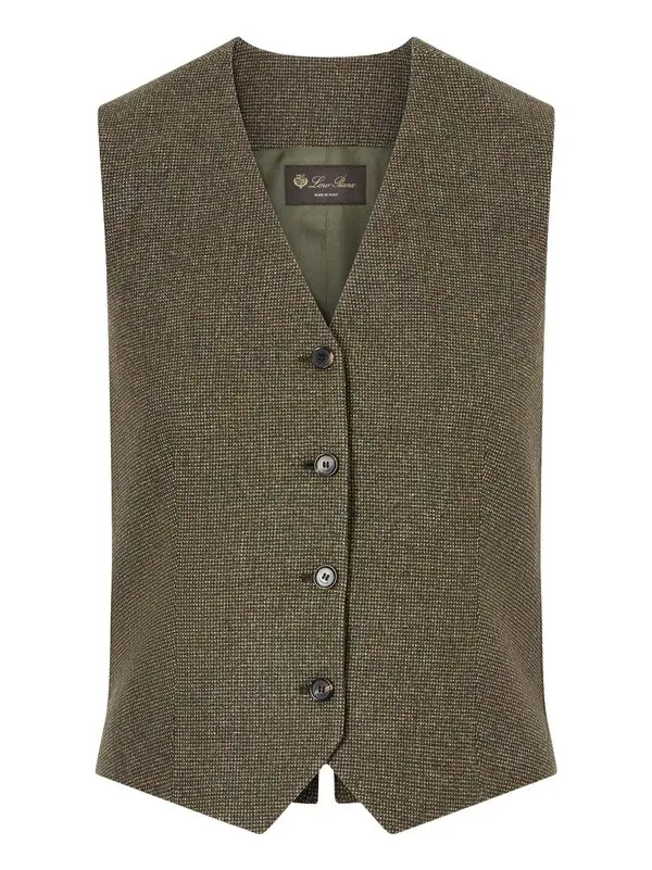 Loro Piana Wool And Cashmere-blend Vest - Green
