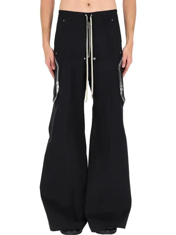 Rick Owens Wide Leg Pants - Black