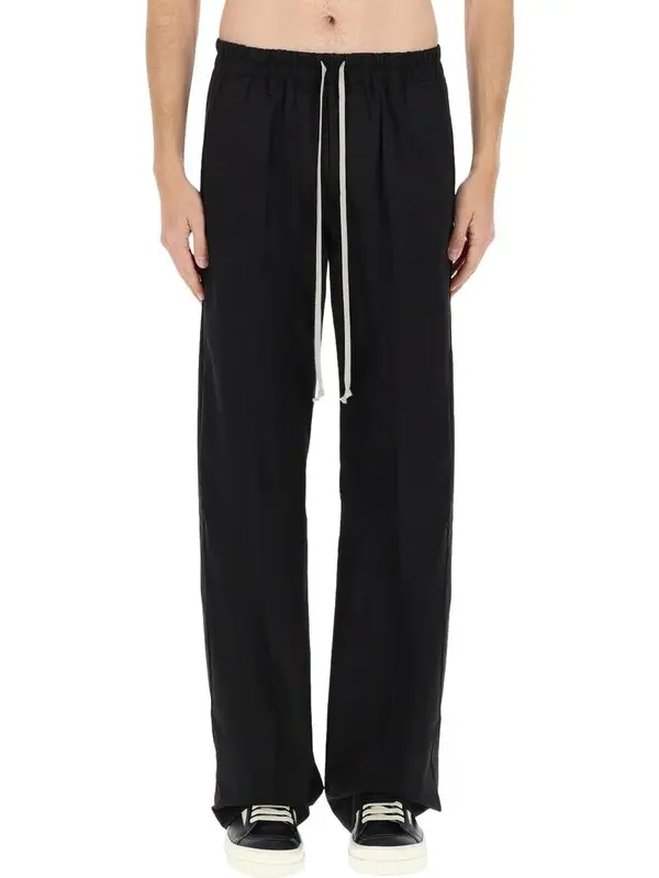 Rick Owens Wide Leg Trousers - Black