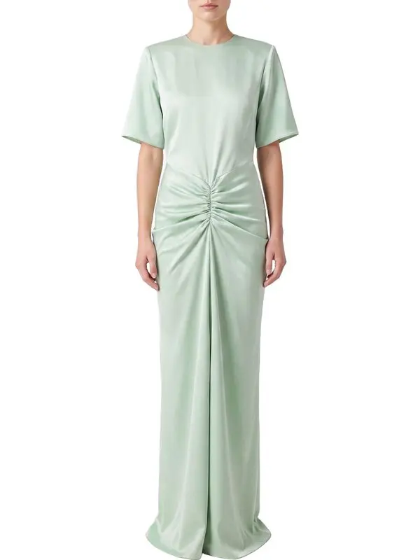Andamane Ruched Maxi Dress - Mint