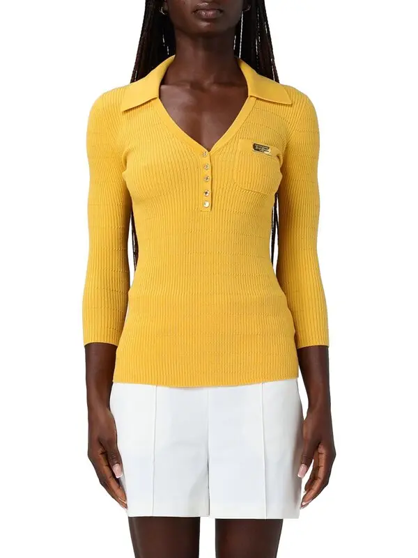Elisabetta Franchi Polo Shirt - Yellow