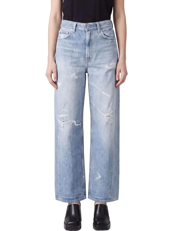Our Legacy Art" Wide Leg Jeans In Light Wash - Blue