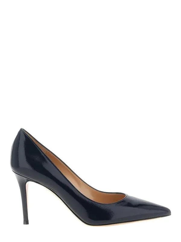 GIANVITO ROSSI Pointed Toe Stiletto Pumps - Blue