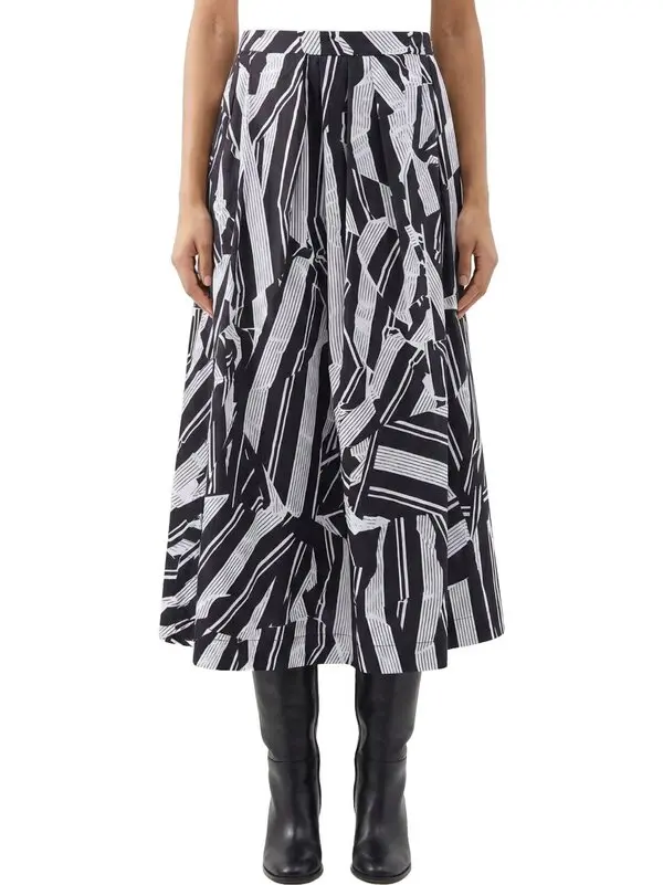 Dries Van Noten Printed Skirt - Black
