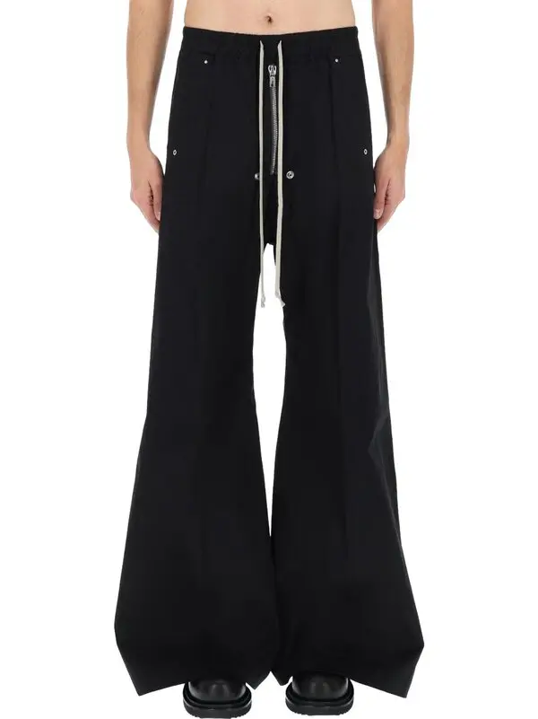 Rick Owens Wide Leg Trousers - Black