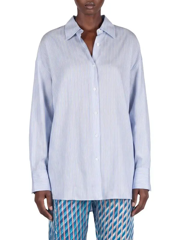 Dries Van Noten Striped Shirt - Blue