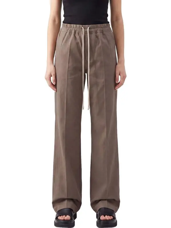 Rick Owens Wide Leg Drawstring Pants - Sand