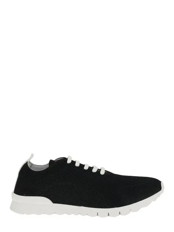 Kiton Lace Up Sneakers - Black 1