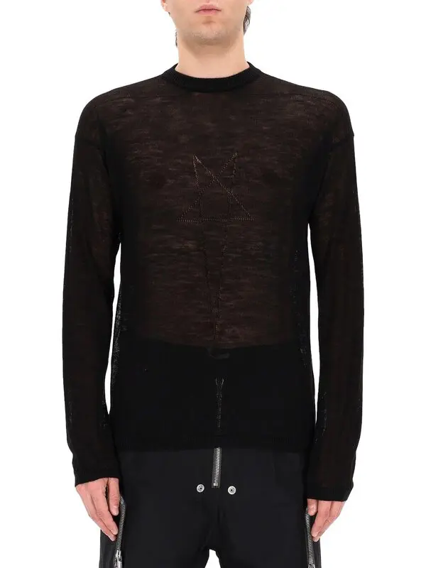 Rick Owens Long Sleeve Sweater - Black