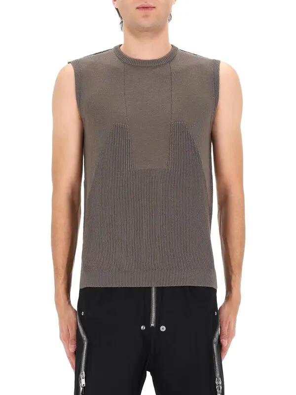 Rick Owens Sleeveless Knit Sweater - Brown