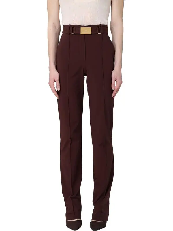 Elisabetta Franchi Trousers - Burnt