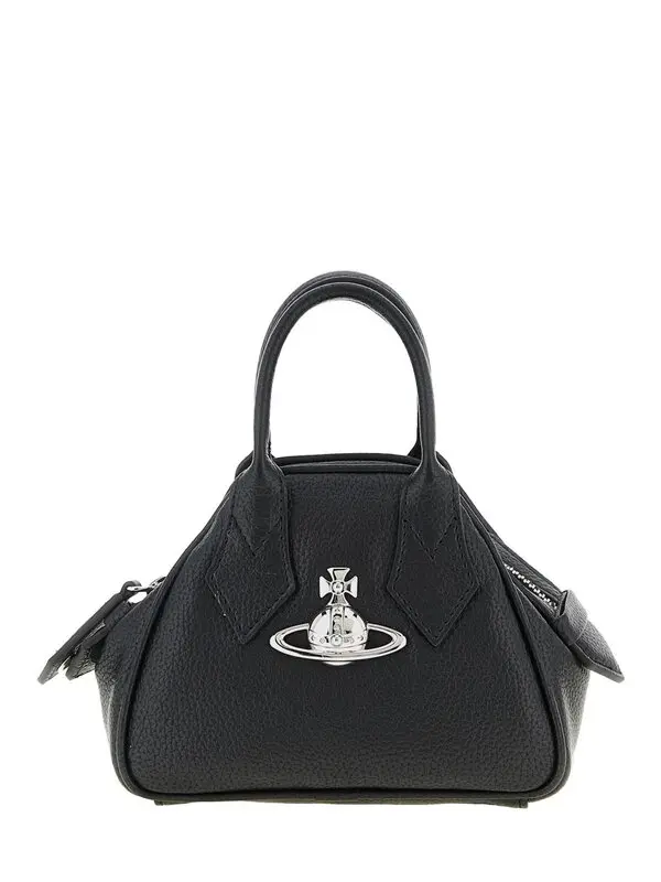 VIVIENNE WESTWOOD Orb Logo Top Handle Bag - Black