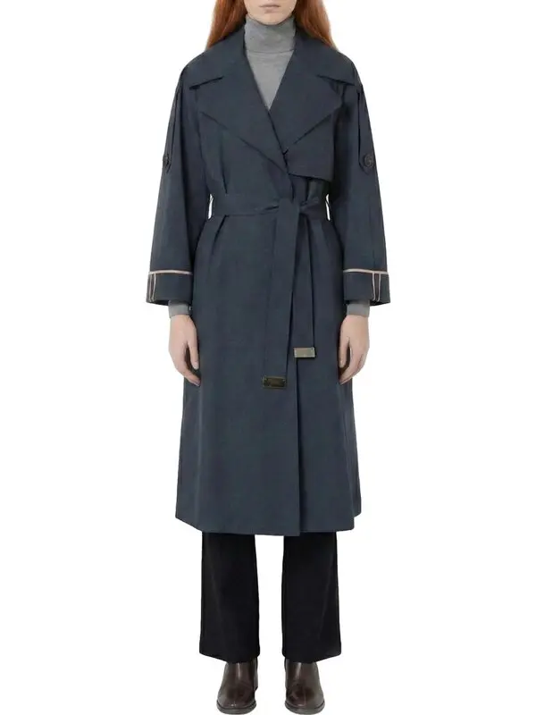 Max Mara Belted Jacket - Blue