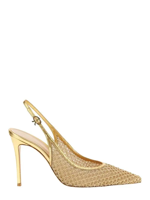 GIANVITO ROSSI Slingback Pumps - Gold