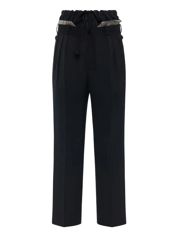 MAISON MARGIELA Laye Pleated Trouser - Black