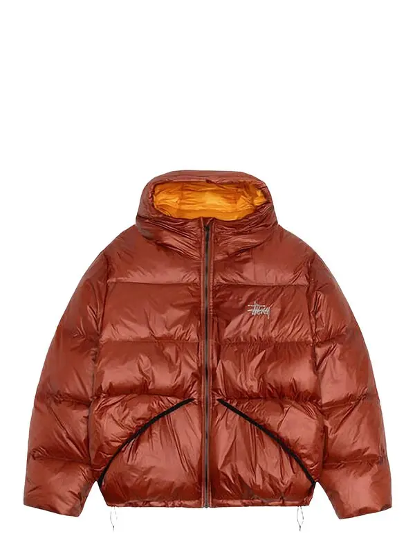 StÜssy Down Parka Micro Ripstop - Brown