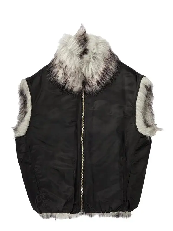 AMBUSH Reversible Fake Fur Vest - White