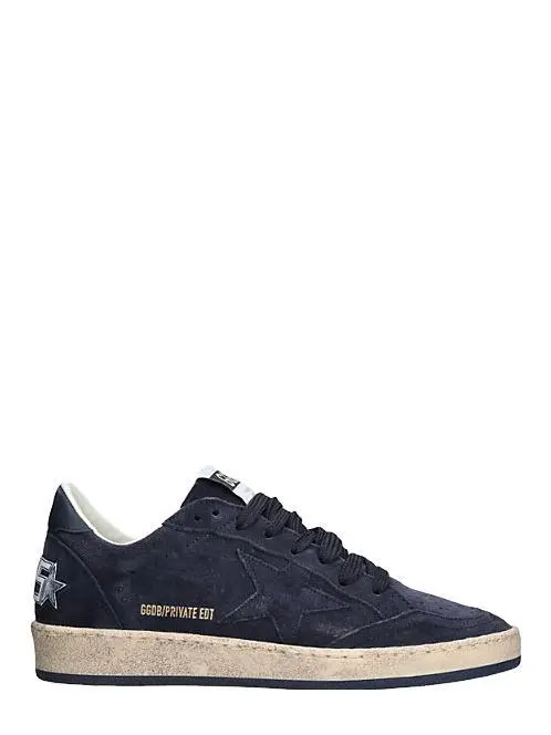 GOLDEN GOOSE Ball Star Suede Trainers - Navy
