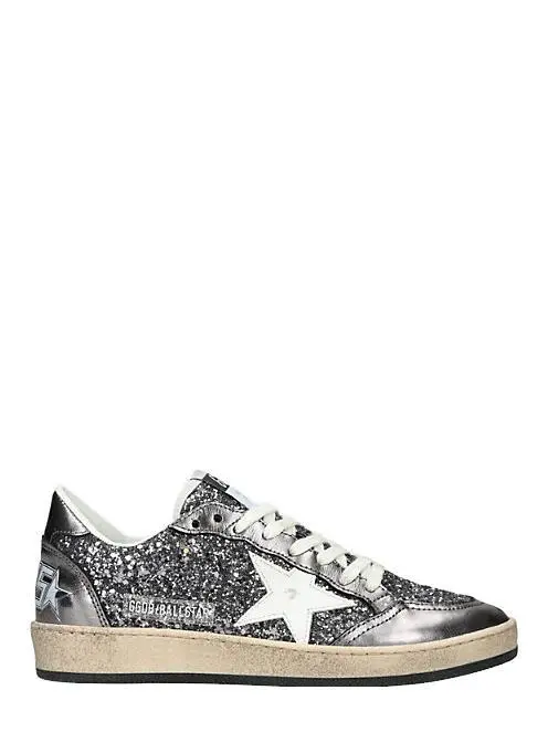GOLDEN GOOSE Ball Star Leather Trainers - Grey/m.cmb
