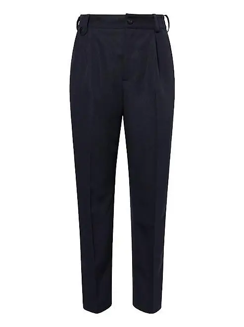 Jacquemus Le Pantalon Croisiére Linen-blend Trousers - Dark Navy