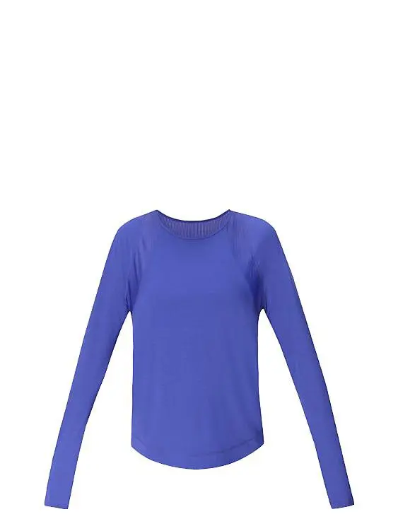 Sweaty Betty Breathe Easy Long-sleeve Mesh Top - Rich Blue