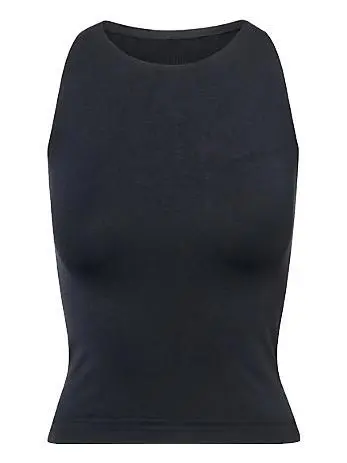 ADANOLA Seamless Racer Workout Tank Top - Black