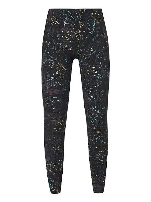 Sweaty Betty Power Foil Workout Leggings - Black Melting Print