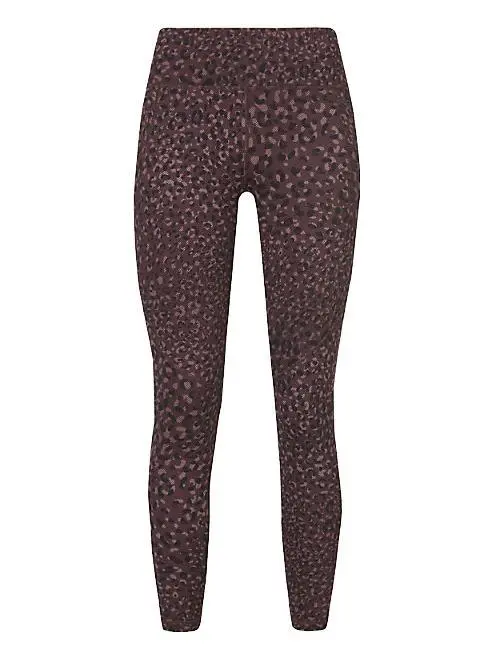 Sweaty Betty Power Workout Leggings - Brown Leopard Print