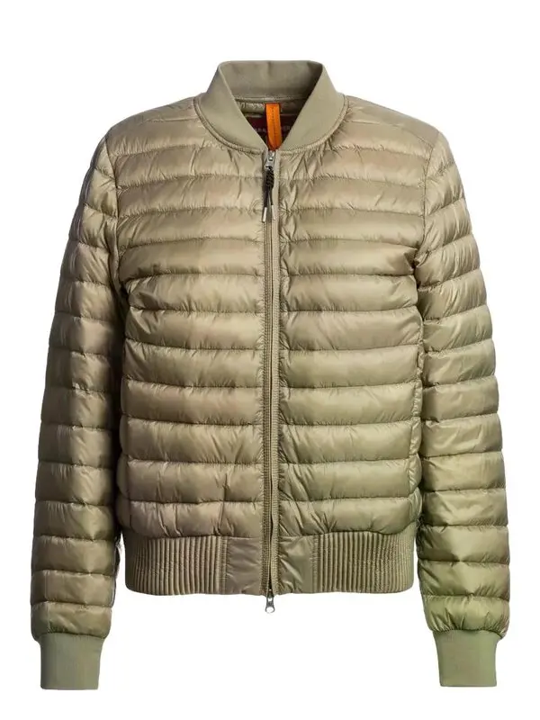 PARAJUMPERS Leila Ribbed Bomber Jacket - Neutrals