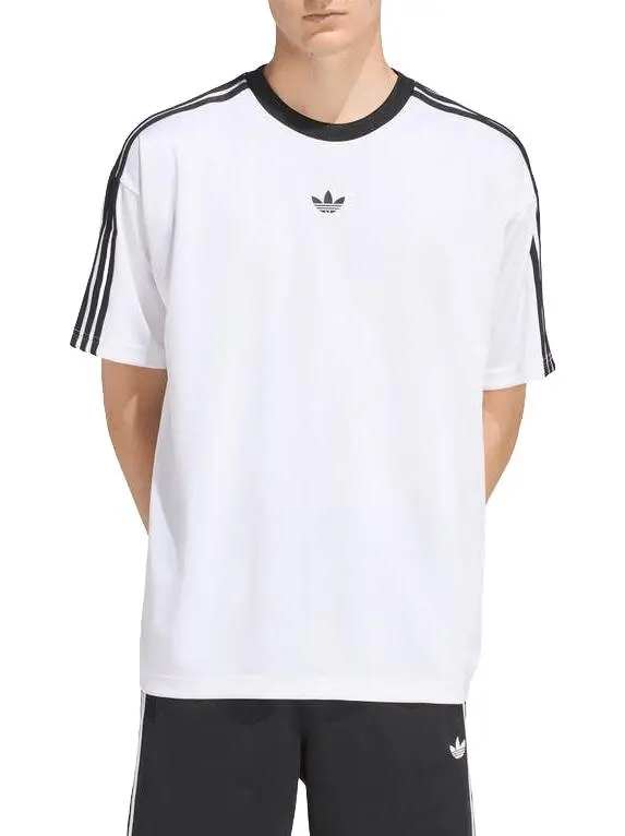 Adidas Adicolor Recycled Polyester Jacquard Jersey - White