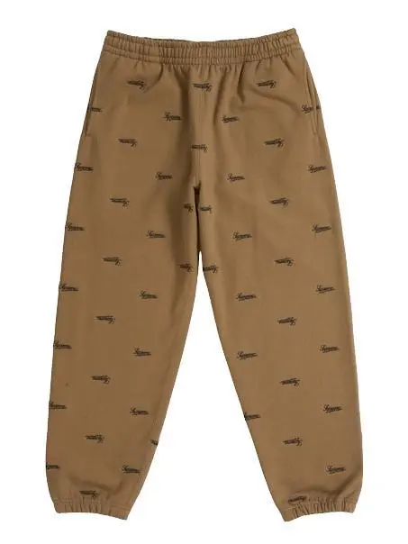 Supreme Repeat Script Sweatpant - Brown