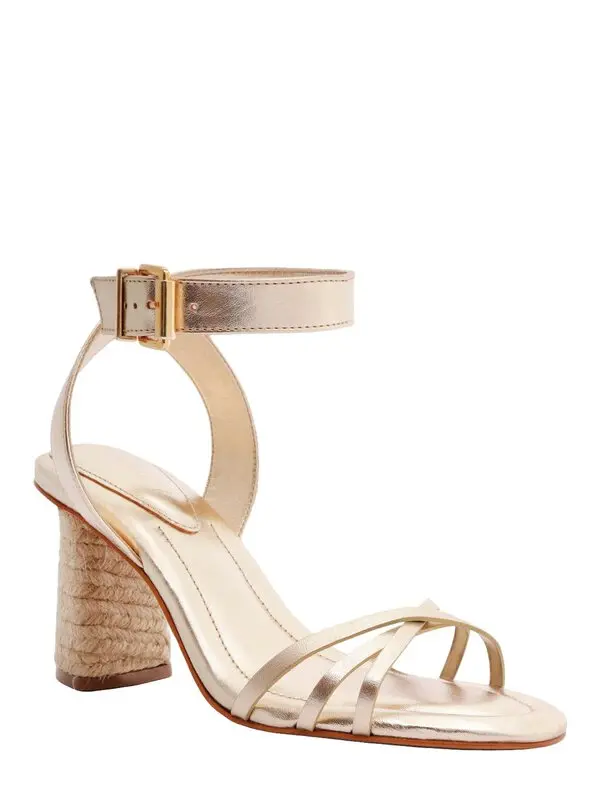 Schutz Alexandra Ankle Strap Sandal - Platina