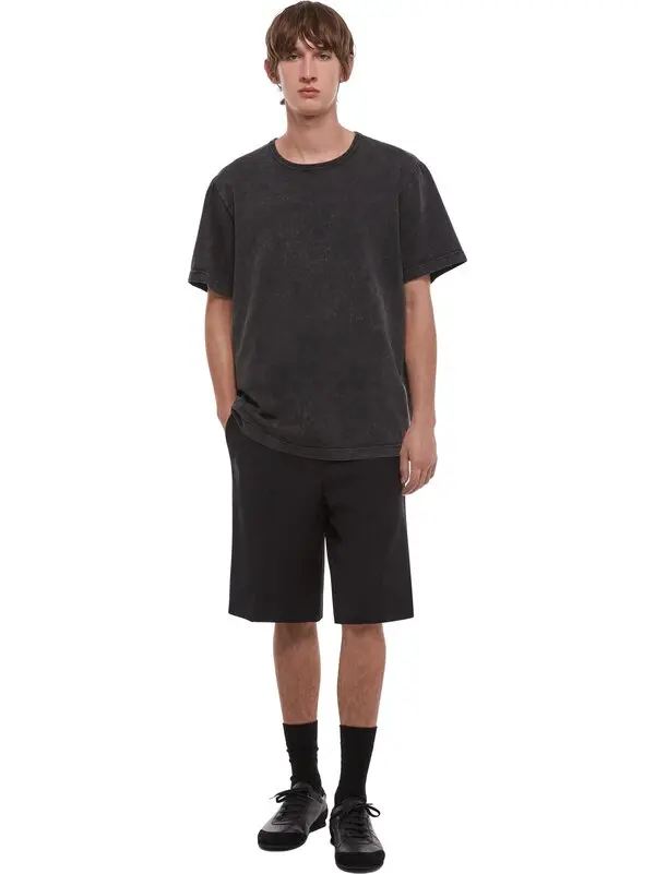 Helmut Lang Garment-dyed Tee - Marble Black