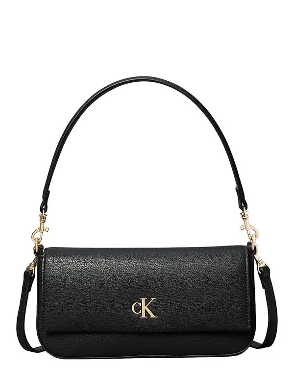 Calvin Klein Minimal Monogram Shoulder Bag - Black