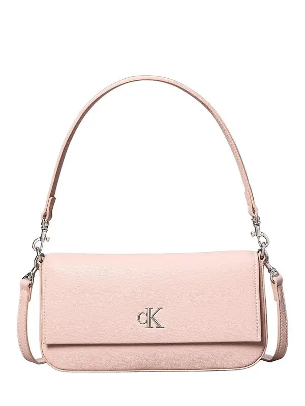 Calvin Klein Minimal Monogram Shoulder Bag - Pale Conch