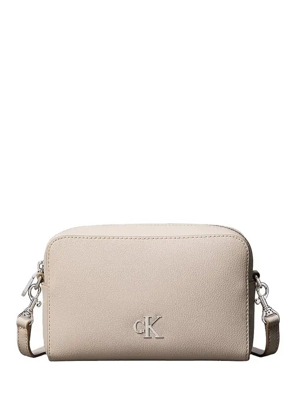 Calvin Klein Minimal Monogram Phone Crossbody - Chateau Gray