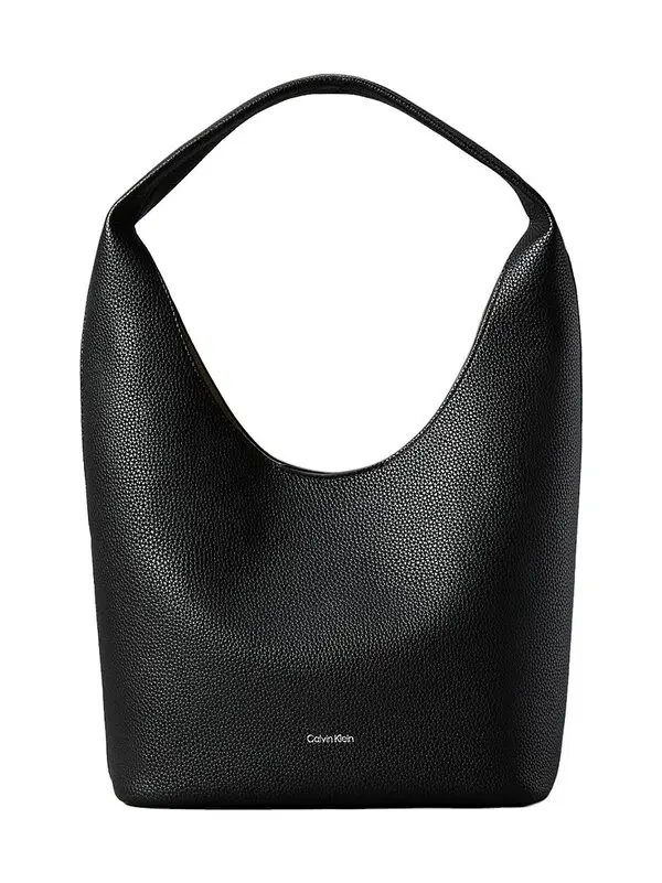 Calvin Klein Pebble Grain Slouchy Bag - Black