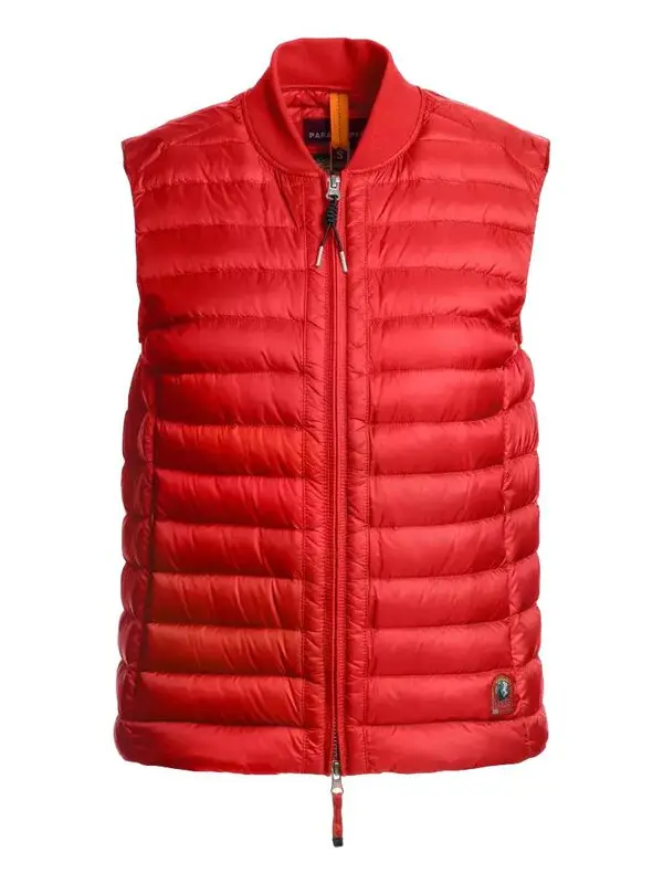 PARAJUMPERS Rosanna Zip-up Sleeveless Gilet - Red