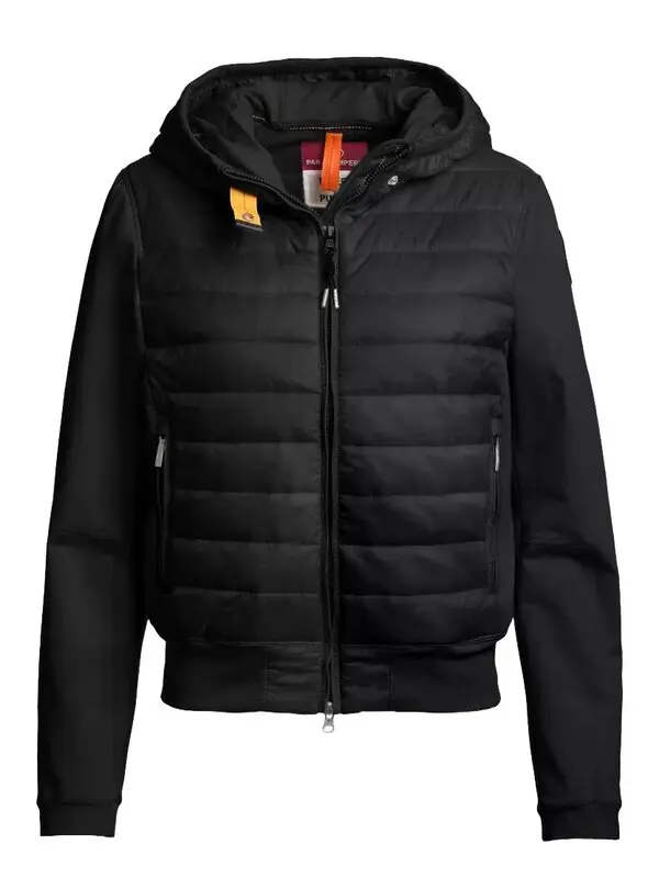 PARAJUMPERS Caelie Hooded Quilted Jacket - Black