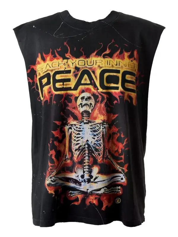 HELLSTAR Inner Peace Graphic Vest - Black