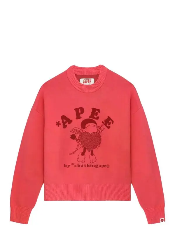 APEE™ BY *A BATHING APE® Graphic Knitted Sweater - Pink