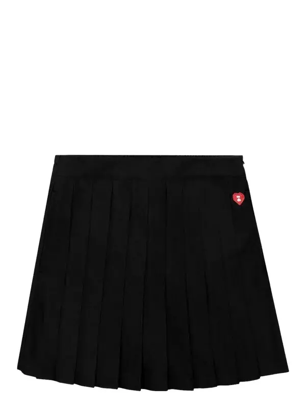 APEE™ BY *A BATHING APE® Pleated Heart Shorts - Black