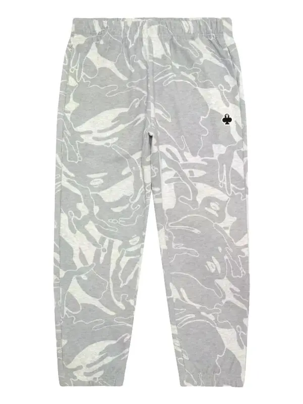 AAPE BY *A BATHING APE Moonface Camo Track Pants - Grey