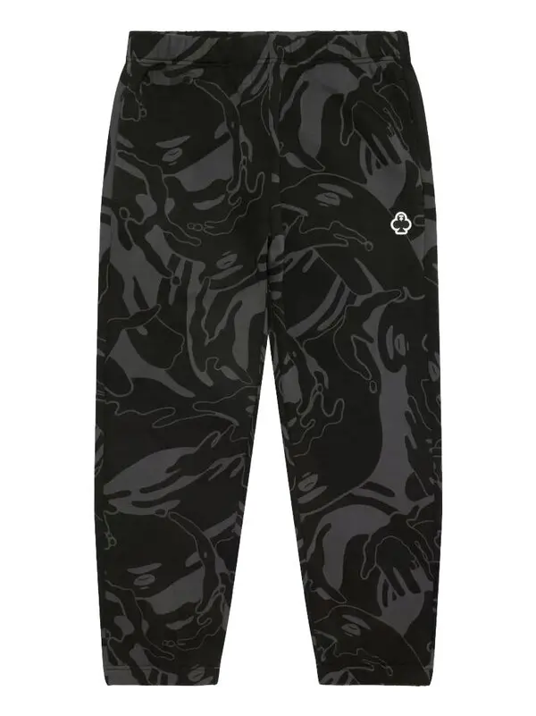 AAPE BY *A BATHING APE® Moonface Camo Track Pants - Black