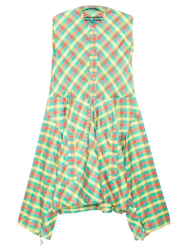 PENULTIMATE Plaid Midi Dress - Yellow