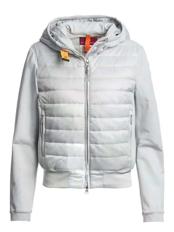 PARAJUMPERS Caelie Hooded Quilted Jacket - Grey