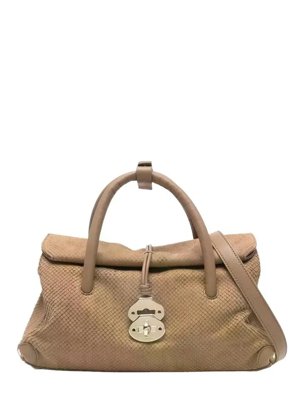 ZANELLATO Leather Dotta Tote Bag - Neutrals