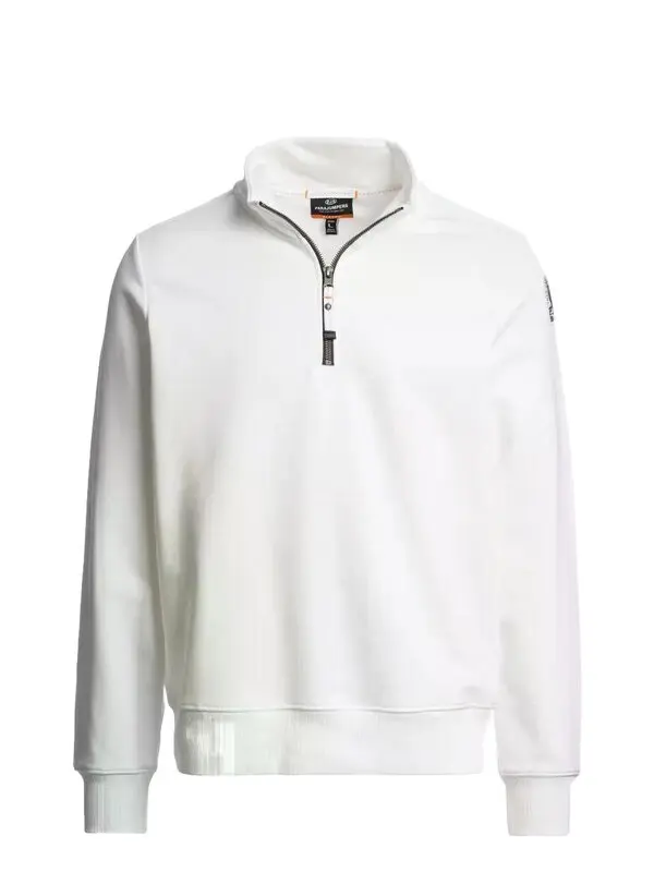 PARAJUMPERS Broad Peak Half-zip Sweatshirt - White